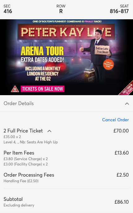 😱Peter Kay tickets available - go go go!