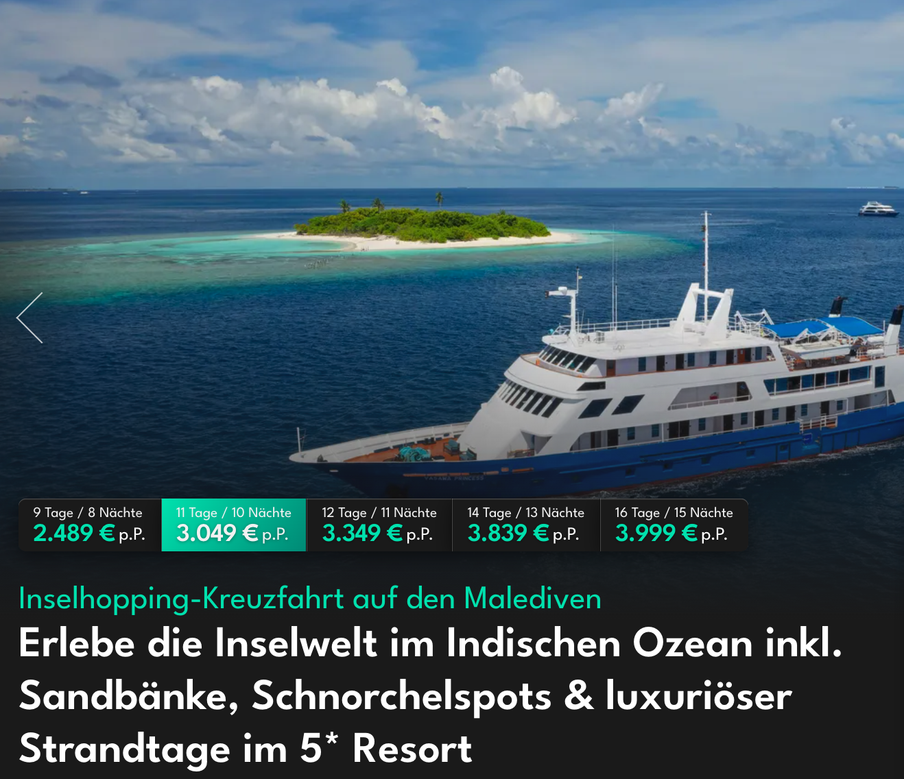 ÜBER 815€ sparen: Inselhopping im Malediven-Paradies 🤩