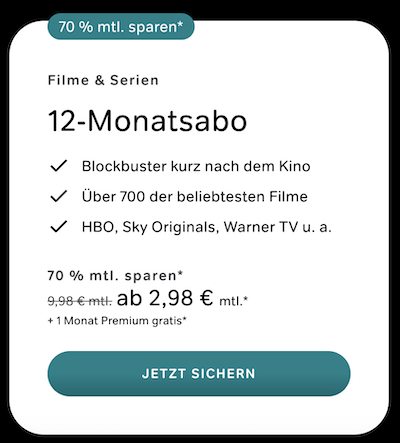WOW Streaming Angebot
