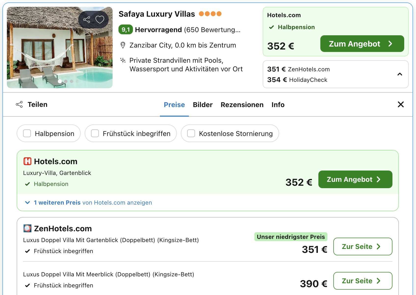 Safaya Luxury Villas | Urlaub auf Sansibar